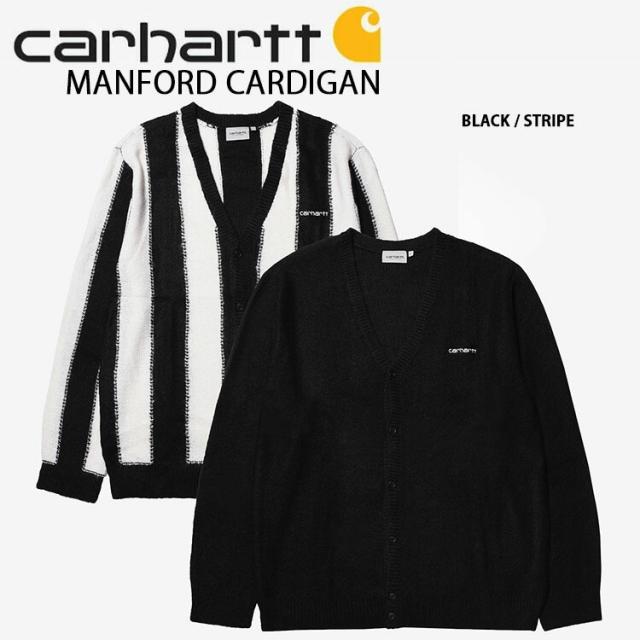 CARHARTT カーハート カーディガン MANFORD CARDIGAN BLACK STRIPE CA22SSJALL