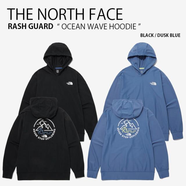 THE NORTH FACE ノースフェイス ラッシュガード OCEAN WAVE HOODIE フーディ パーカー 長袖 水着 ロゴ メンズ レディース NM5PP05A/C