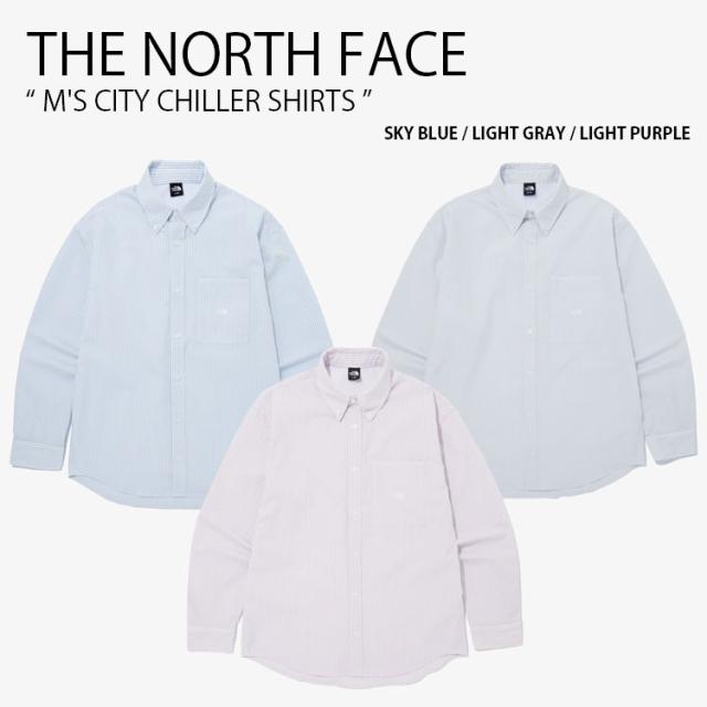 THE NORTH FACE ノースフェイス シャツ M’S CITY CHILLER SHIRTS シャツ 長袖 ストライプ メンズ レディース NH8LQ00A/B/C