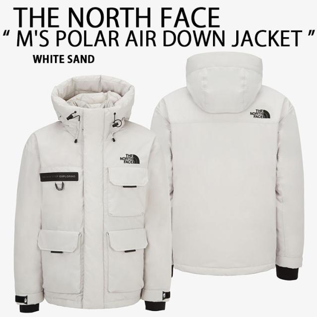 THE NORTH FACE ノースフェイス ダウンパーカー M’S POLAR AIR RDS DOWN JACKET ダウンジャケット フーディー WHITE SAND NJ1DQ68B
