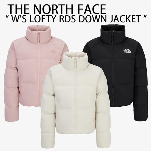 THE NORTH FACE ノースフェイス レディース ダウンジャケット W’S LOFTY RDS DOWN JACKET BLACK SAND PINK 短め丈 クロップド NJ1DQ91