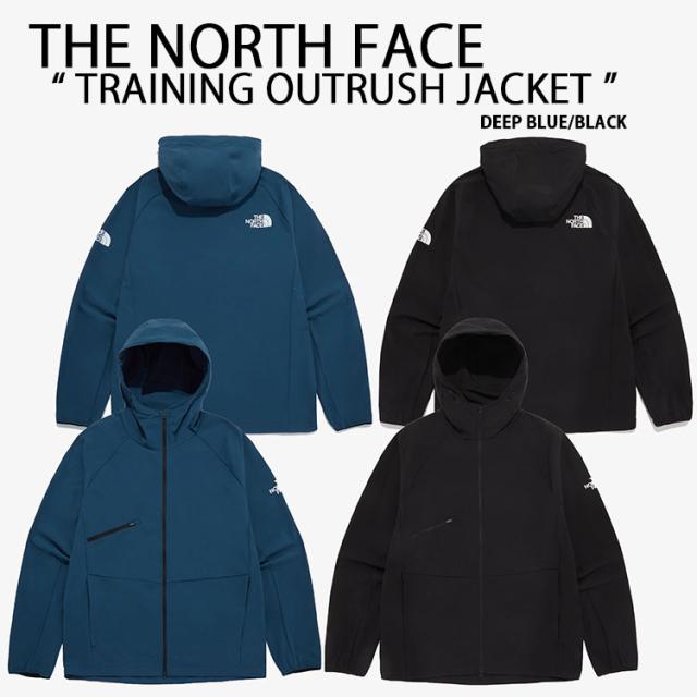 THE NORTH FACE ノースフェイス スポーツウェア ジャージ TRAINING OUTRUSH JACKET トレーニングウェア パーカー BLUE BLACK NJ3BQ58A/B