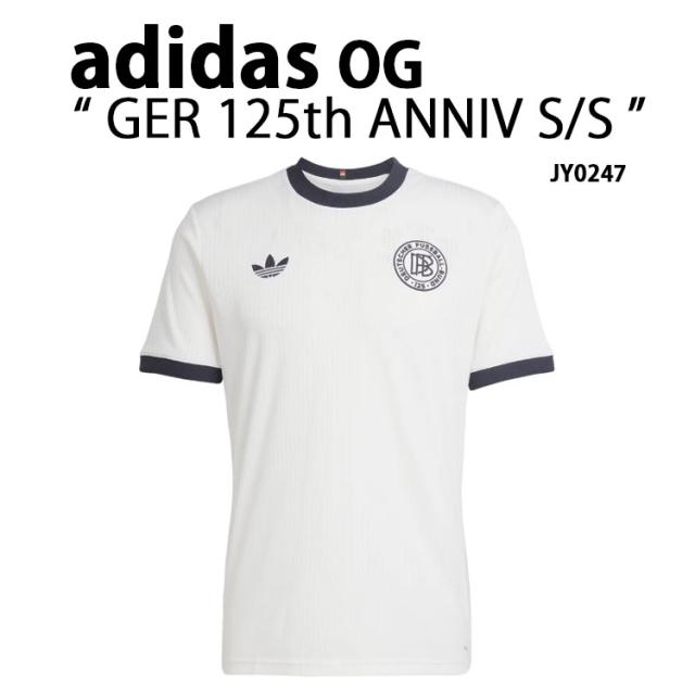 adidas originals アディダス 半袖 ジャージ Tシャツ GERMANY 125th ANNIVERSARY S/SR JERJEY JY0247 WHITE ドイツ代表 125周年記念