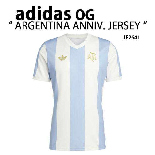 adidas originals アディダス 半袖 ジャージ Tシャツ ARG ANNIVERSARY JERSEY JF2641 SKY WHITE アルゼンチン ガウチョ アニバーサリー
