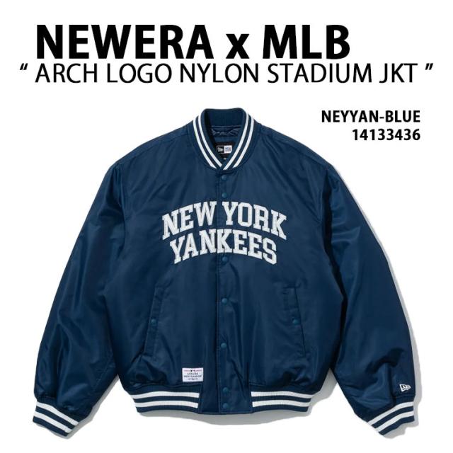 NEWERA ニューエラ スタジャン ブルゾン MLB ARCH LOGO NYLON STADIUM JACKET NEYYAN ヤンキース ベースボールジャケット 14133436