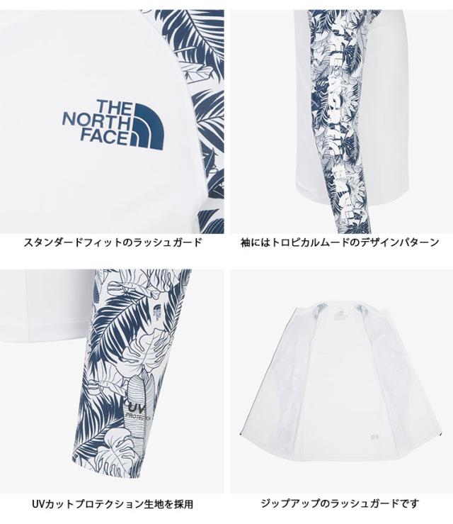 THE NORTH FACE ノースフェイス ラッシュガード M’S WAVEY PRINT RASHGUARD ジップアップラッシュガード UVカット 冷感素材 NJ5JR04A THE NORTH FACE ノースフェイス ラッシュガード M'S WAVEY PRINT