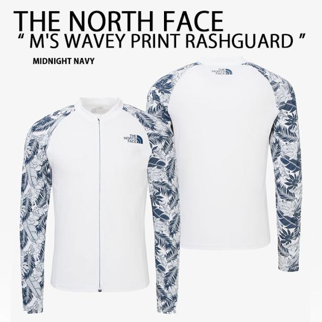 THE NORTH FACE ノースフェイス ラッシュガード M’S WAVEY PRINT RASHGUARD ジップアップラッシュガード UVカット 冷感素材 NJ5JR04A