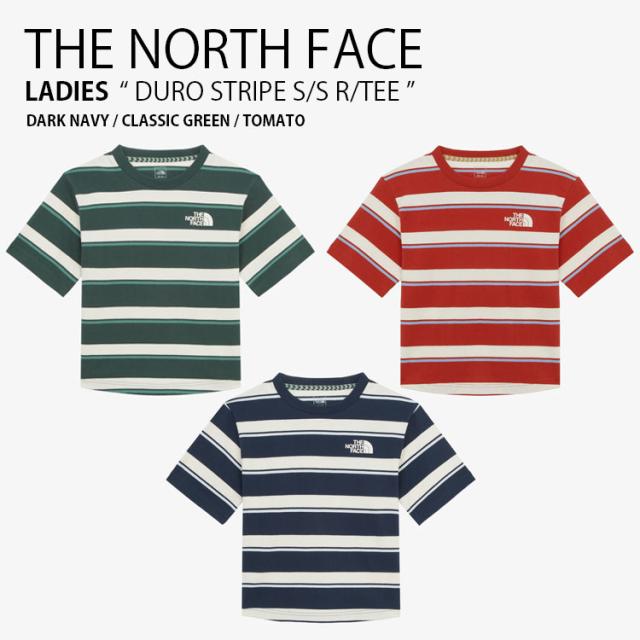 THE NORTH FACE ノースフェイス レディース Tシャツ DURO STRIPE S/SR/TEE ウィメンズ ストライプ ティーシャツ 女性用 NT7UR28A/B/C