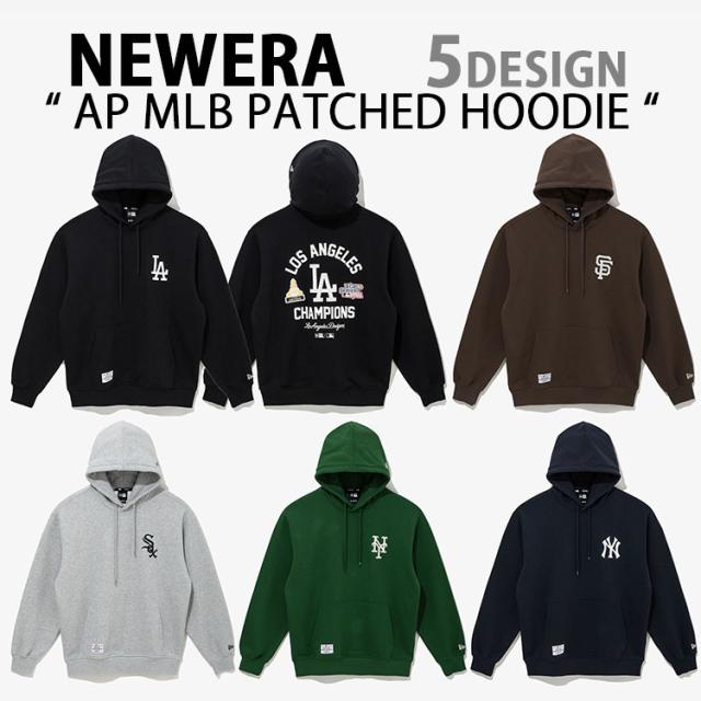 NEWERA ニューエラ パーカー フーディー AP MLB PATCHED HOODIE HD53 ドジャース ホワイトソックス ジャイアンツ メッツ ヤンキース
