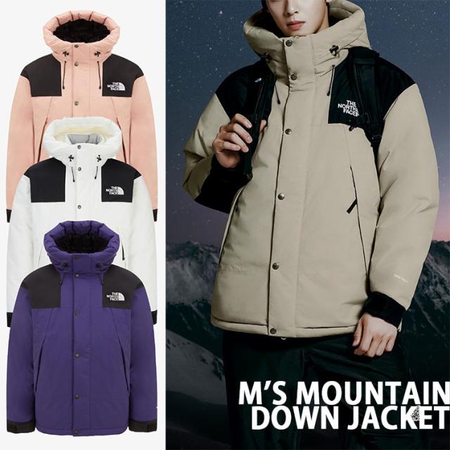 THE NORTH FACE ノースフェイス ダウンジャケット ダウンパーカー M’S MOUNTAIN DOWN JACKET マウンテンダウン ブロック配色 切り返し NJ1DQ04