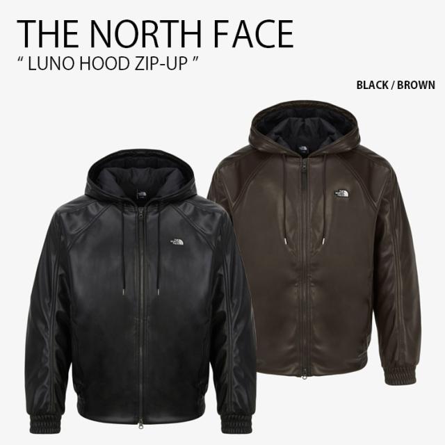 THE NORTH FACE ノースフェイス パーカー LUNO HOOD ZIP-UP フーディ フェイク レザージャケット 長袖 メンズ レディース NM5PR52A/B