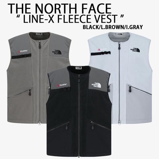 THE NORTH FACE ノースフェイス ベスト フリースベスト LINE-X FLEECE VEST POLARTEC生地 ポーラテックフリース NV4FR50K/J/L