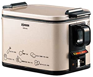 象印 あげあげ 電気フライヤー メタリックカカオ EFK-A10-TJ(中古品)