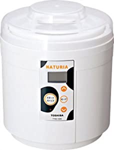 TOSHIBA ヨーグルト工房 NATURIA ヨーグルトメーカー TYM-1000(W) ホワイト(中古品)