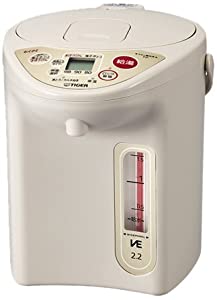タイガー VE電気ポット 「とく子さん」 省エネコース付き 2.2L ベージュ PIF-A220-C(中古品)