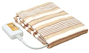 [山善] 電気敷毛布 (丸洗い可能) 140×80cm ブラウン YMS-13(T)(中古品)