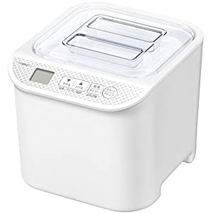 [山善] ヨーグルトメーカー 飲むヨーグルト 「簡単お手入れ いつでも清潔」 温度調整機能付き 低音調理対応 レシピブック付き 発