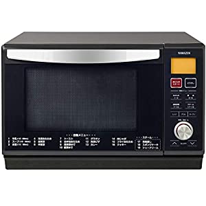 [山善] スチームオーブンレンジ 25L フラットタイプ 自動メニュー搭載 角皿付き ブラック YRK-F251SV(B) [メーカー保証1年](中古