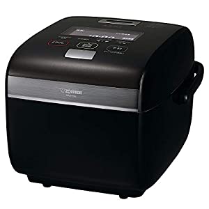 象印 炊飯器 1升 (10合) 圧力IH式 炎舞炊き 黒漆 NW-KB18-BZ(中古品)