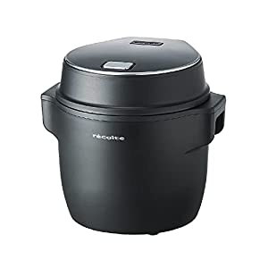 レコルト コンパクト ライスクッカー RCR-1 recolte Compact Rice Cooker (ブラック)(中古品)