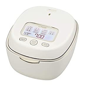 炊飯器 タイガー魔法瓶(TIGER) 5.5合 土鍋圧力IH式 土鍋ご泡火炊き (2020年モデル(白))(中古品)