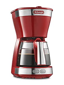 デロンギ(DeLonghi) ドリップコーヒーメーカー レッド アクティブシリーズ [5杯用]ICM12011J-R(中古品)