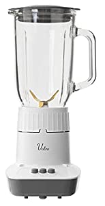[山善] ジューサー 氷も砕ける ジュースミキサー 1000ml 野菜 果物 スムージー ガラスボトル ブレンダー Votre ホワイト MJA-G10