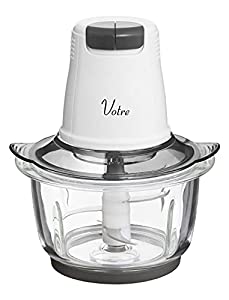 [山善] フードプロセッサー 1台3役 (刻む / 混ぜる / おろす) 1.2L スピード調整2段階 コンパクト Votre ホワイト MFD-G500(W)(