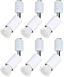 ダクトレール用スポットライト E26口金 LED電球付き LEDスポットライト6.5W(ハロゲン電球65W相当) 電球色3000k RA80 600LM 非調