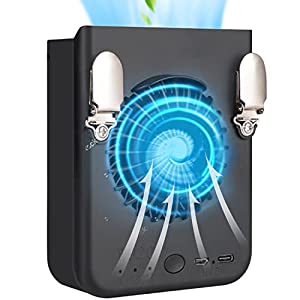 DUKUSEEK 腰掛け扇風機10W超大風量最大11m/sベルトファン 腰ジェットファン 8000mAh大容量USB携帯扇風機 作業服ファン 中風強風