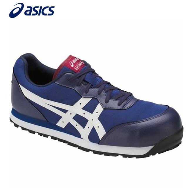 即納在庫品 アシックス 安全靴 ウィンジョブ CP201 3E相当 ローカット 紐タイプ インディゴブルー×ホワイト 27.5cm セーフティシューズ 作業靴 先芯 FCP201.4901