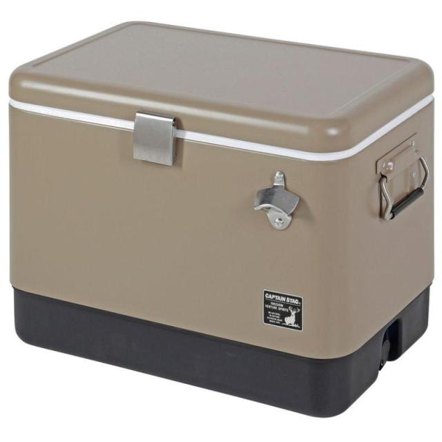 パール金属 スチールフォームクーラー51L カーキ UE-0080