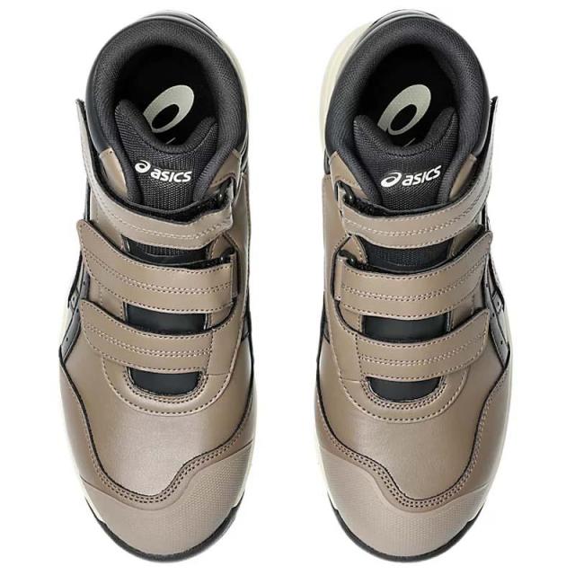 即納在庫品 アシックス 安全靴 ウィンジョブ CP312 3E相当 トープグレー×グラファイトグレー 26.0cm 軽量 マジックテープ セーフティーシューズ 作業靴 ワーキング 1273A111.020