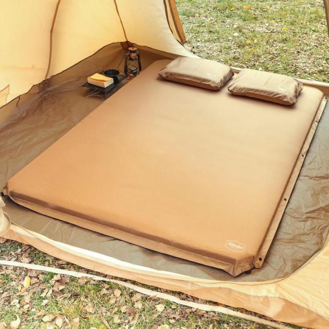 即納在庫品 ハイランダー 8cm インフレーターマットDX 枕セット ダブル HCA2047