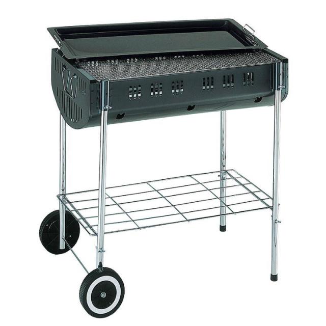 キャプテンスタッグ ｵｰｸ ﾊﾞｰﾍﾞｷｭｰｺﾝﾛ LL ｷｬｽﾀｰ付 M-6440