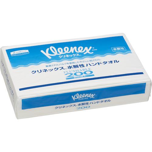 ■クレシア クリネックスハンドタオル200 水解性 35Pk(200枚/Pk)〔品番:36400〕【1142058:0】[店頭受取不可]