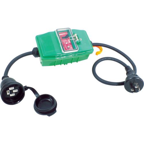 ■NICHIDO 三相200V防雨延長ブレーカ 過負荷漏電保護兼用〔品番:2BWEK220A〕【1142068:0】[店頭受取不可]