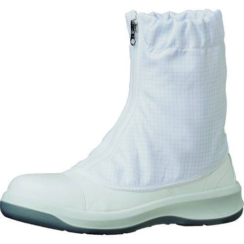 ■ミドリ安全 トウガード付 静電安全靴 GCR1200 フルキャップ ハーフ ホワイト 24.0cm〔品番:GCR1200FCAPHH24.0〕【1493651:0】[店頭受取不可]