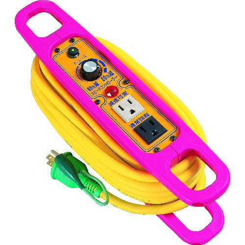 ■NICHIDO スピードコントローラー100V ハンドリールタイプ屋内型 10m アース付 サーキットブレーカ付〔品番:SHE102〕【1526413:0】[店頭受取不可]