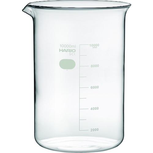 ■HARIO ビーカー 目安目盛付 10000ml〔品番:B10LSCI〕【2065670:0】[店頭受取不可]