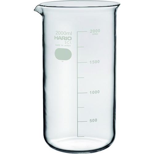 ■HARIO トールビーカー 目安目盛付 2000ml〔品番:TB2LSCI〕【2065671:0】[店頭受取不可]
