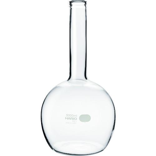 ■HARIO 平底フラスコ 5000ml〔品番:HF5LSCI〕【2065679:0】[店頭受取不可]