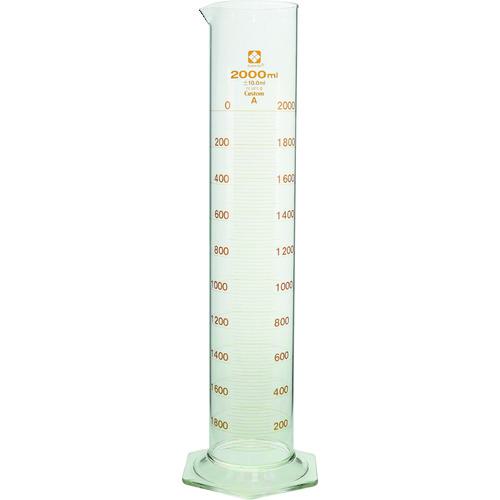 ■SIBATA メスシリンダー カスタムA 2000mL〔品番:02650020001〕【2156428:0】[店頭受取不可]