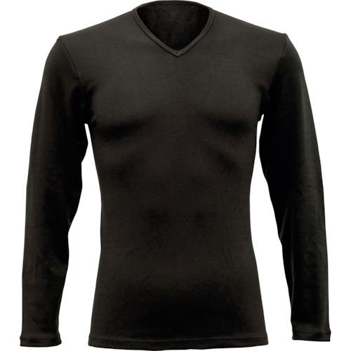 ■【在庫限り】リベルタ 暖撃 サーモワン Vネック長袖 メンズ用 ブラック L〔品番:TO26100001〕【2457471:0】[店頭受取不可]