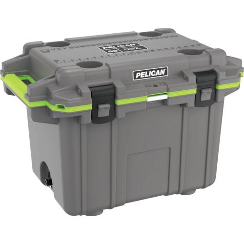 ■PELICAN 50l エリートクーラー ダークグレーXグリーン〔品番:50Q1DKGRYEGRN〕【3378258:0】[店頭受取不可]
