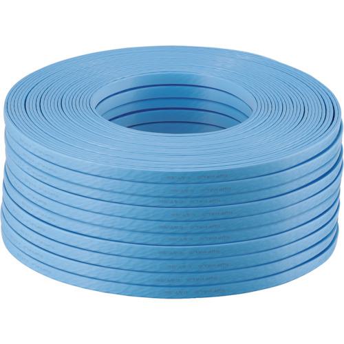 ■BUFFALO 【期間限定特価2026年3月末まで】 ツメの折れないLANケーブル Cat5e フラット100m ブルー〔品番:BL5EF1000BL〕【4304660:0】[店頭受取不可]