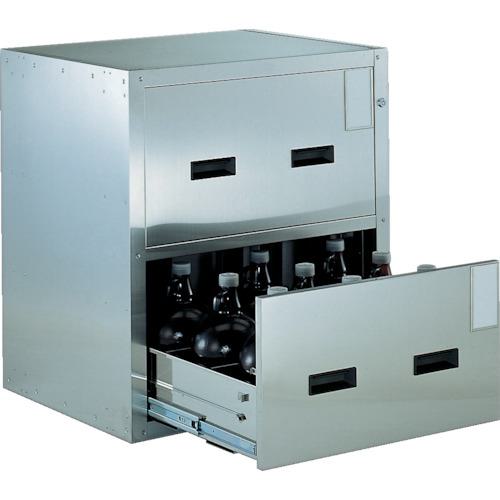 ■【在庫限り】TRUSCO 耐震薬品庫 705X600XH800 2段引出型〔品番:SYW2〕【5115621:0】[直送DS][店頭受取不可]