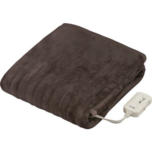 ■IRIS 107143 電気毛布 掛け敷き ダークブラウン〔品番:EHBFR1813BDT〕【6743318:0】[店頭受取不可]