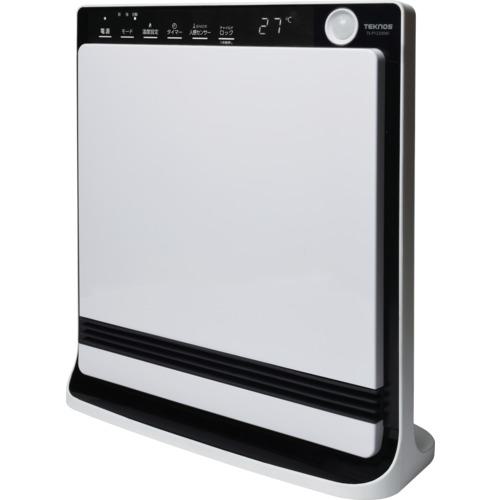 ■TEKNOS パネル型セラミックファンヒーター温度表示付き〔品番:TSP1222W〕【6864627:0】[店頭受取不可]