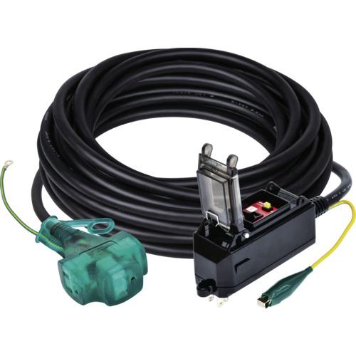 ■【在庫限り】NICHIDO プラグインポッキンブレーカ 過負荷漏電保護兼用 10m〔品番:PIPBEK10ES〕【6987766:0】[店頭受取不可]